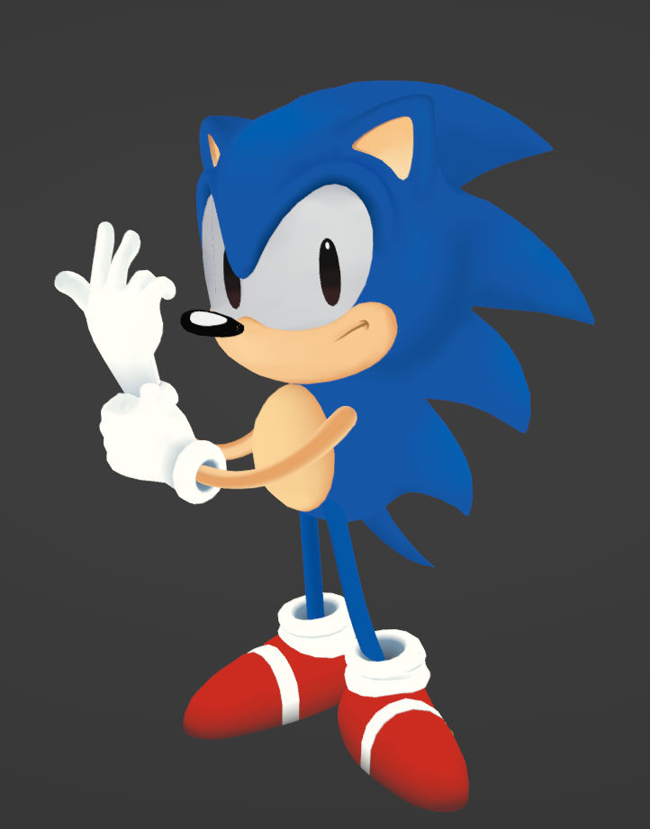 Sonic Glove Classic Pose By Kromosruby On Deviantart