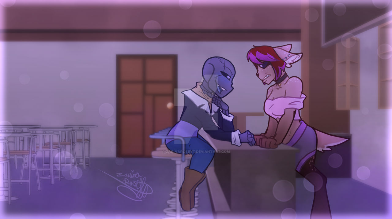 Flirtthis Was Hard To Drawoc Artwork By Zarinaroseyt On Deviantart