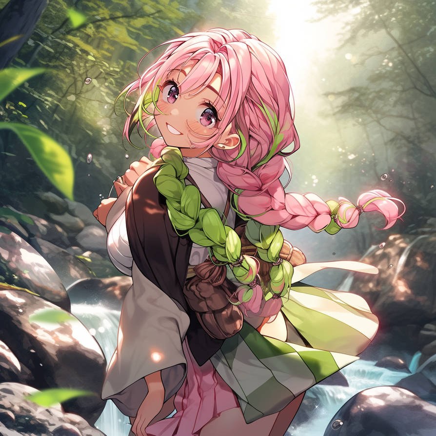 Zf Puhi Mitsuri Kanroji From Demon Slayer Full Bod By Zfpuhi On Deviantart