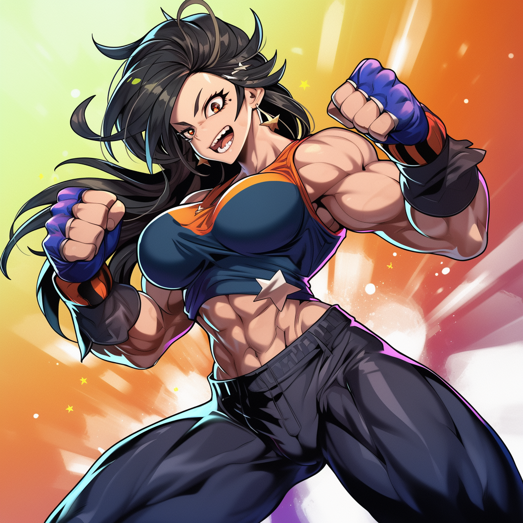 Zf Puhi Female Anime Character With Big Chest In A By Zfpuhi On Deviantart