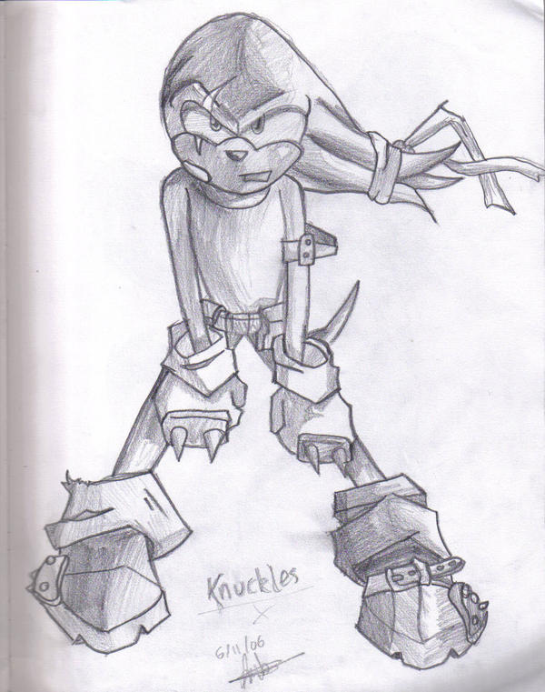 Evil knuckles by Cursed-Wings on DeviantArt