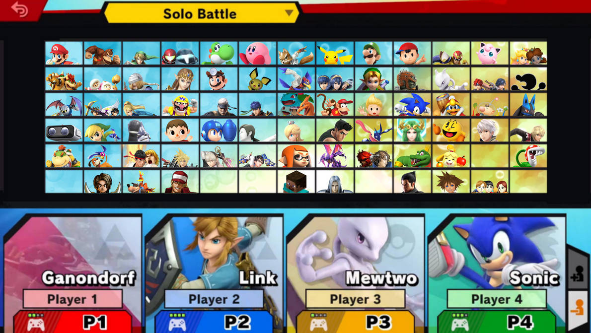 Super Smash Bros Ultimate 3ds Wii U Roster By Andrewking20 On Deviantart