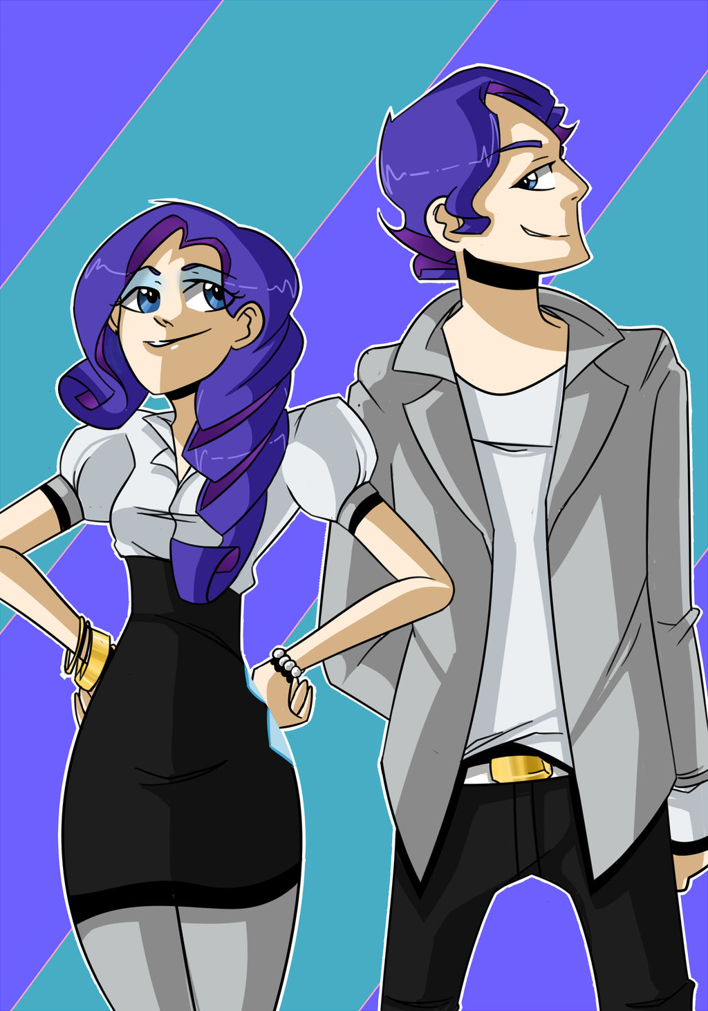 Rarity Gender Twins By Danchupichu On Deviantart