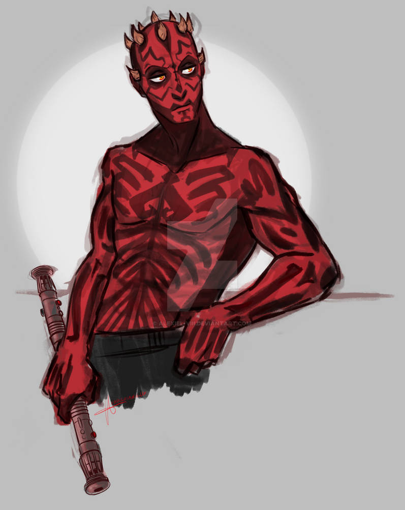 The Shadow Darth Maul Sketch By Alexiel Viii On Deviantart