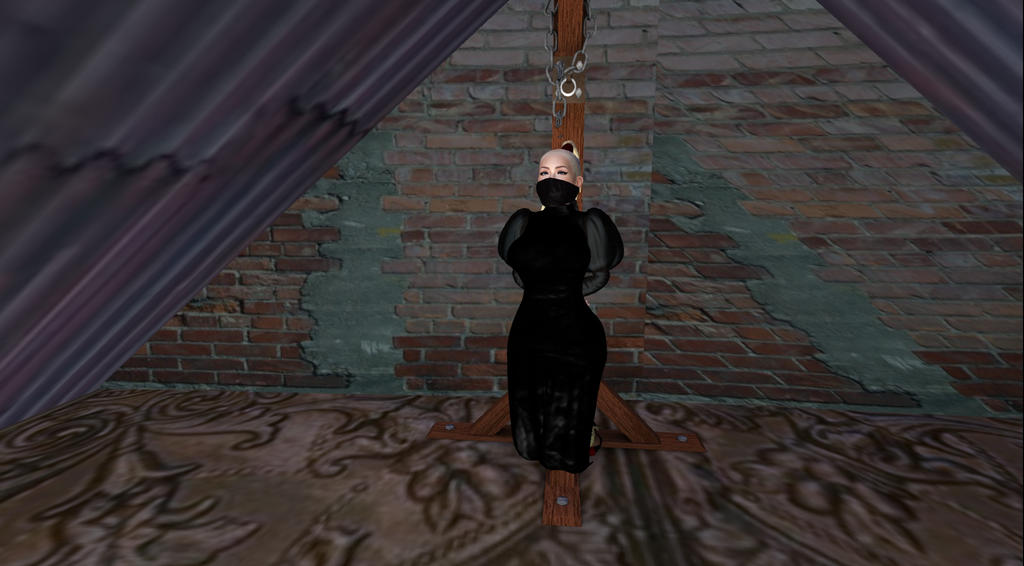 Locked In The Attic Bound N Gagged Black Velvet 02 By Secondlife Velvet