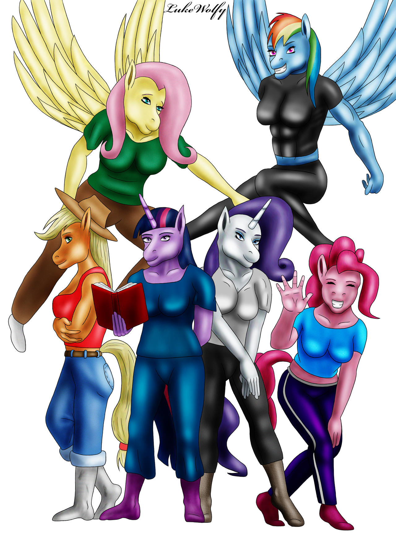 Mlp Mane 6 By Lukewolfy On Deviantart