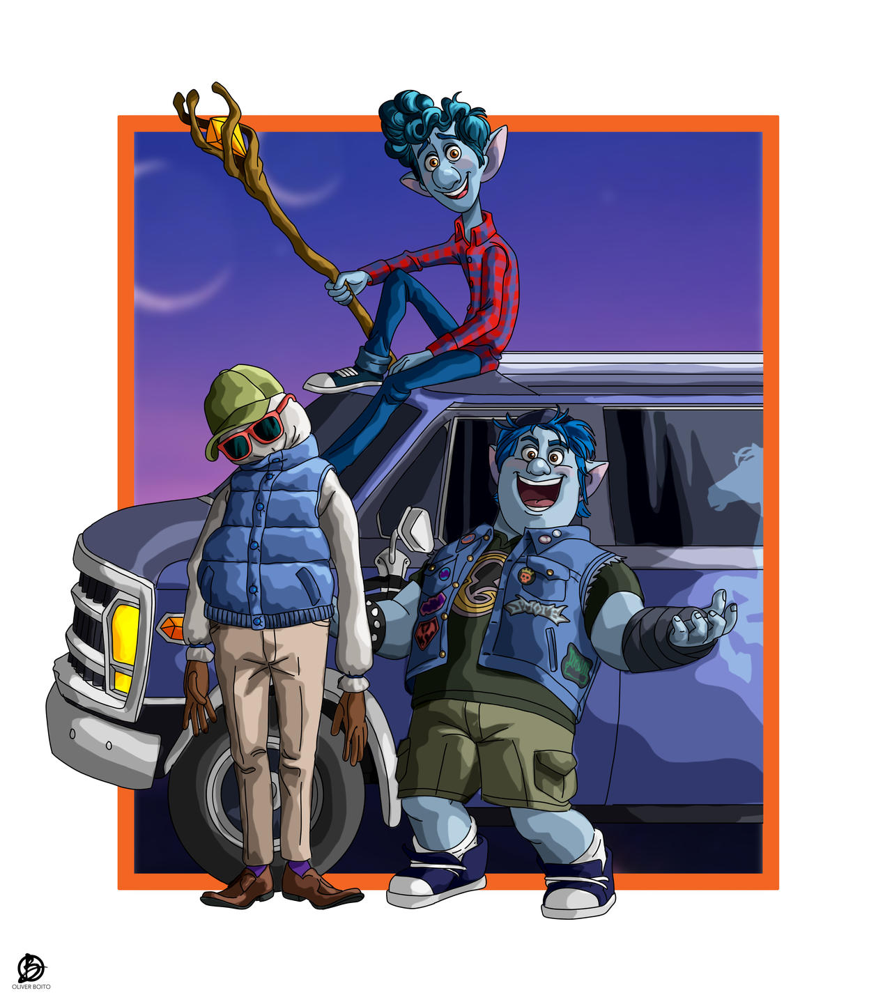 Onward Illustration Disney Pixar By Orb78 On Deviantart