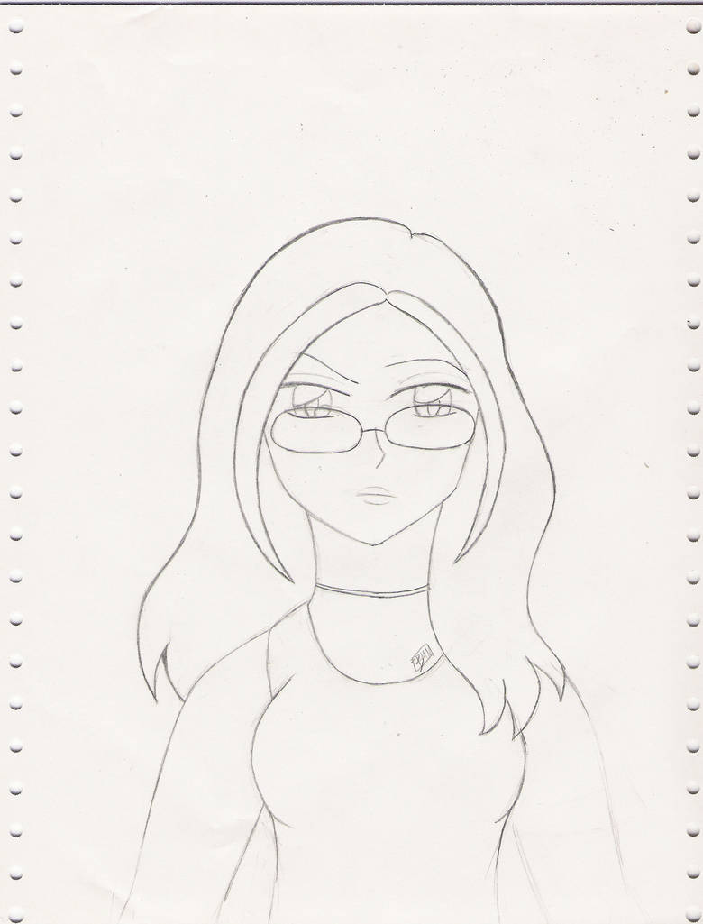 Uncolored Portrait doodle by Gypsy-chic on DeviantArt