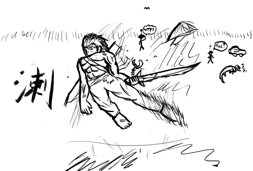 Kick -joy sketch- by CrimsonNova on DeviantArt