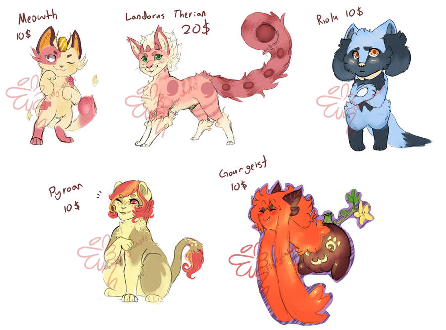 Pokemon adoptables batch -closed- by Floofy-adopts on DeviantArt Pokemon adoptables batch -closed- by Floofy-adopts on DeviantArt