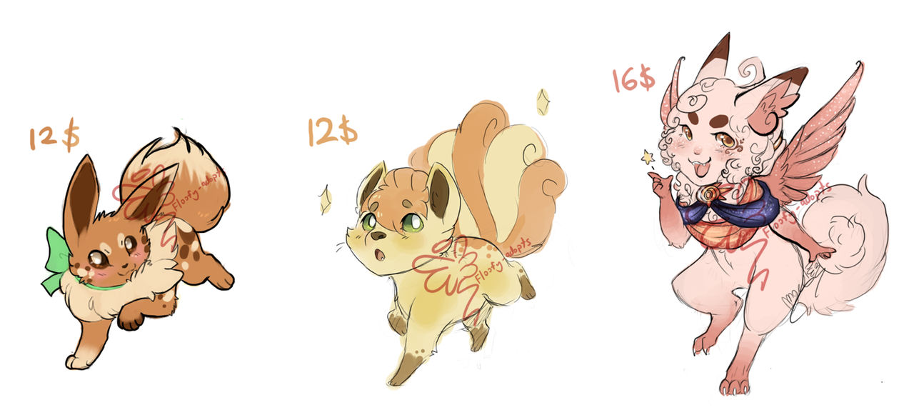 Pokemon adopts - (Closed) by Floofy-adopts on DeviantArt Pokemon adopts - (Closed) by Floofy-adopts on DeviantArt