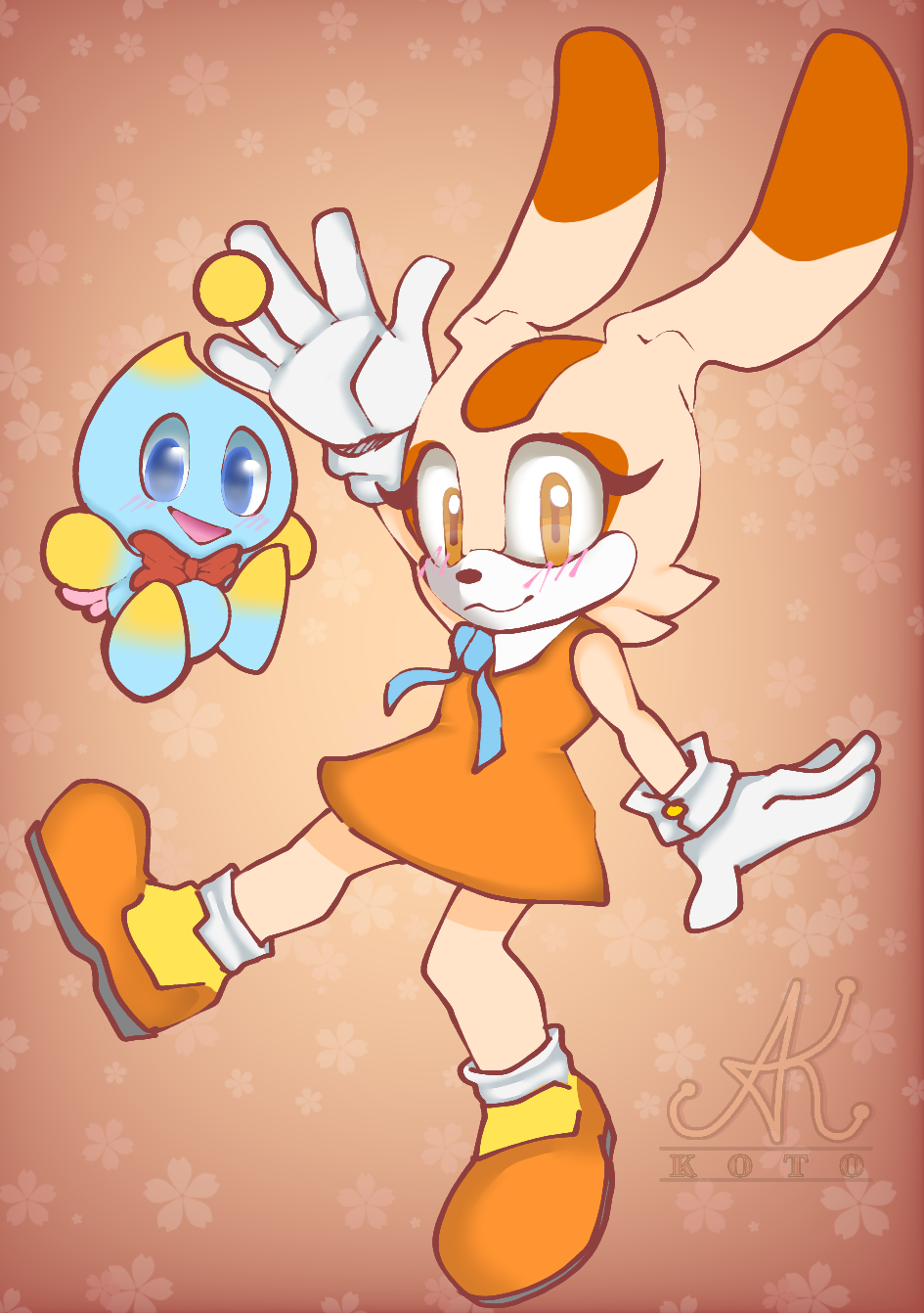Cream The Rabbit And Cheese The Chao Fanart By Starlysalice On Deviantart