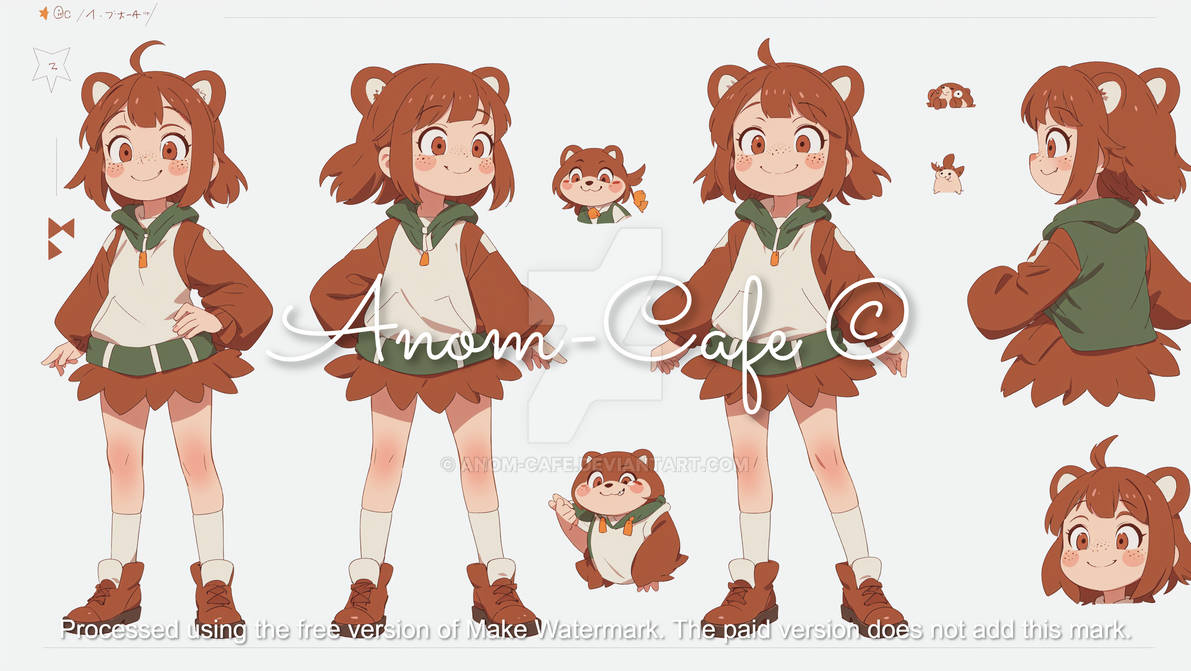 Open Adopt 101 Character Brown Beaver Girl By Anom Cafe On Deviantart