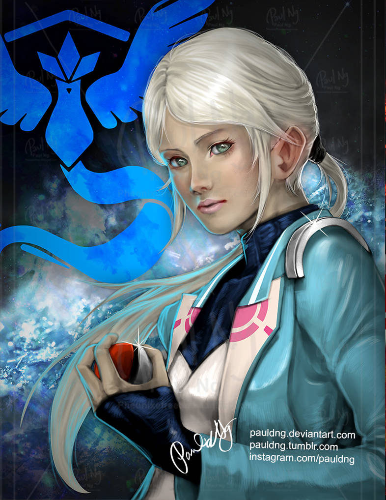 Pokemon Go Team Mystic Blanche By Pauldng On Deviantart