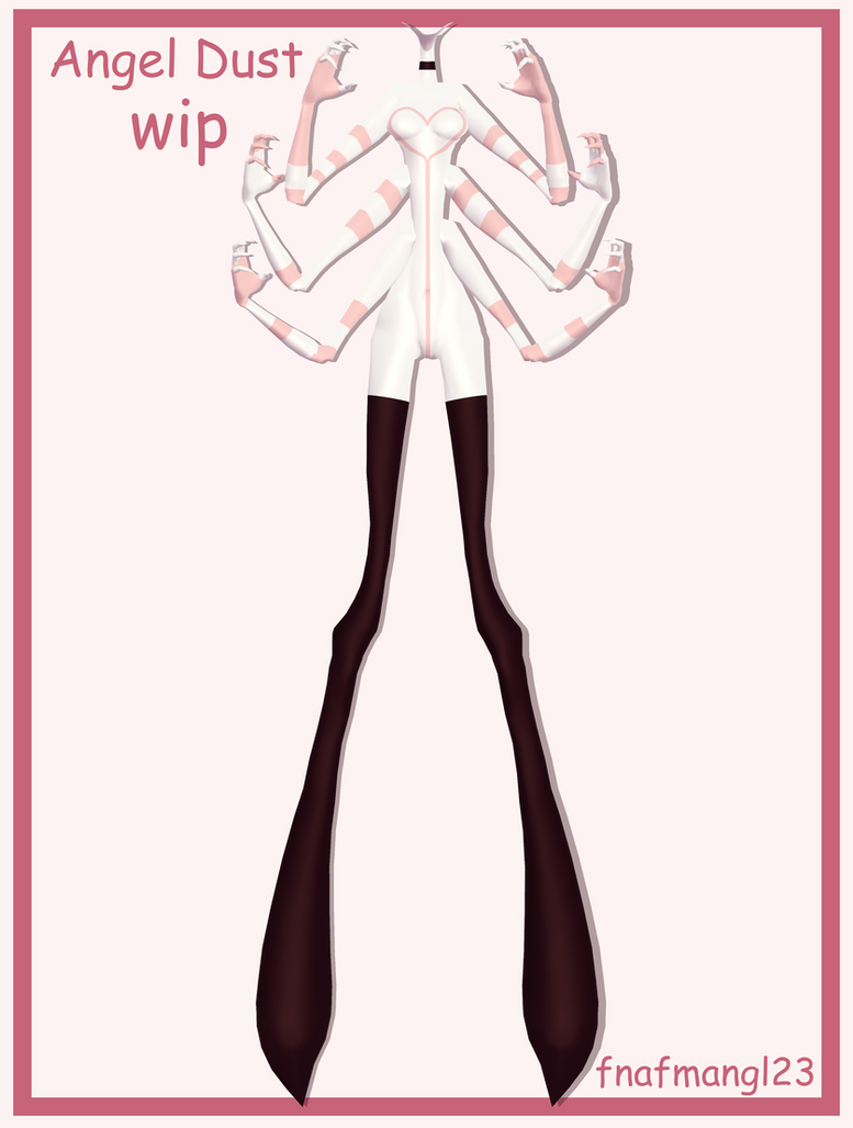 Mmdxhh Angel Dust Wip By Fnafmangl23 On Deviantart