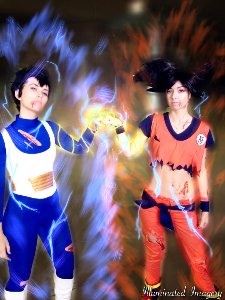 Fem Vegeta And Goku By Illuminated Imagery On Deviantart