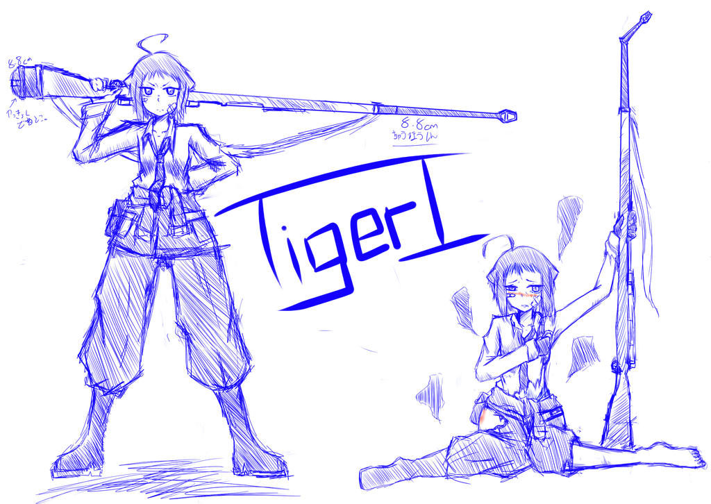 Tiger I Gijinka Sketch by MaouYuki on DeviantArt Tiger I Gijinka Sketch by MaouYuki on DeviantArt