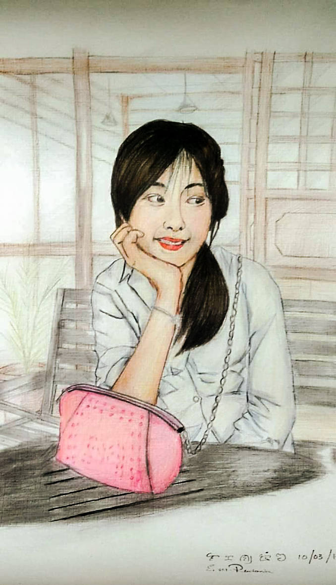 Girl In Cafe Emr By Emrentoria On Deviantart