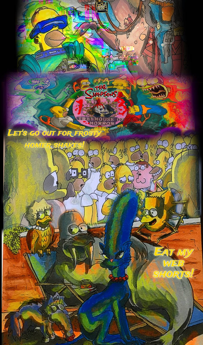 The Simpsons Treehouse Of Horror Xiii Poster By Wilduda On Deviantart