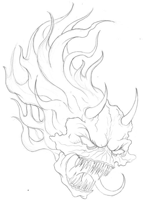Demon Tattoo Flash By Prota J On Deviantart