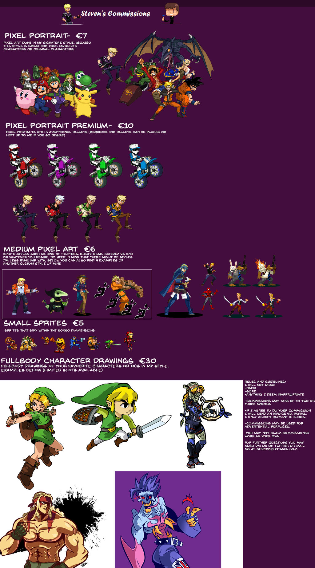 Commission sheet by Damian2841 on DeviantArt Commission sheet by Damian2841 on DeviantArt