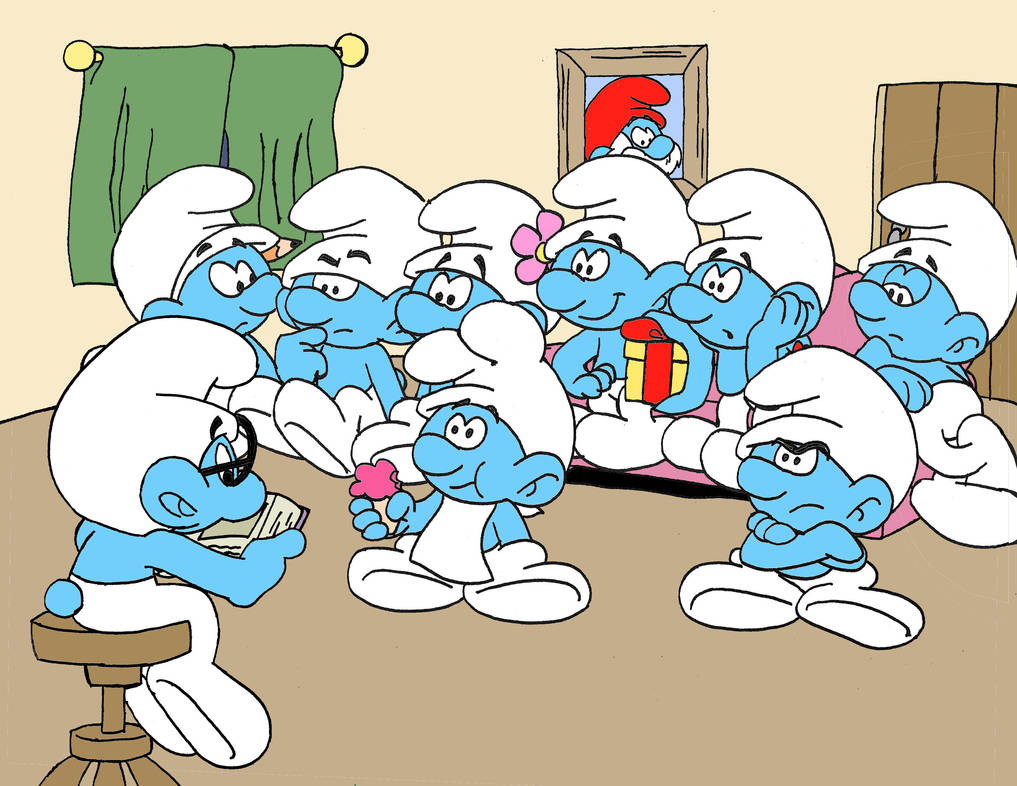 Smurfs Ghosts In The Old Tower By Grishamanimation1 On Deviantart