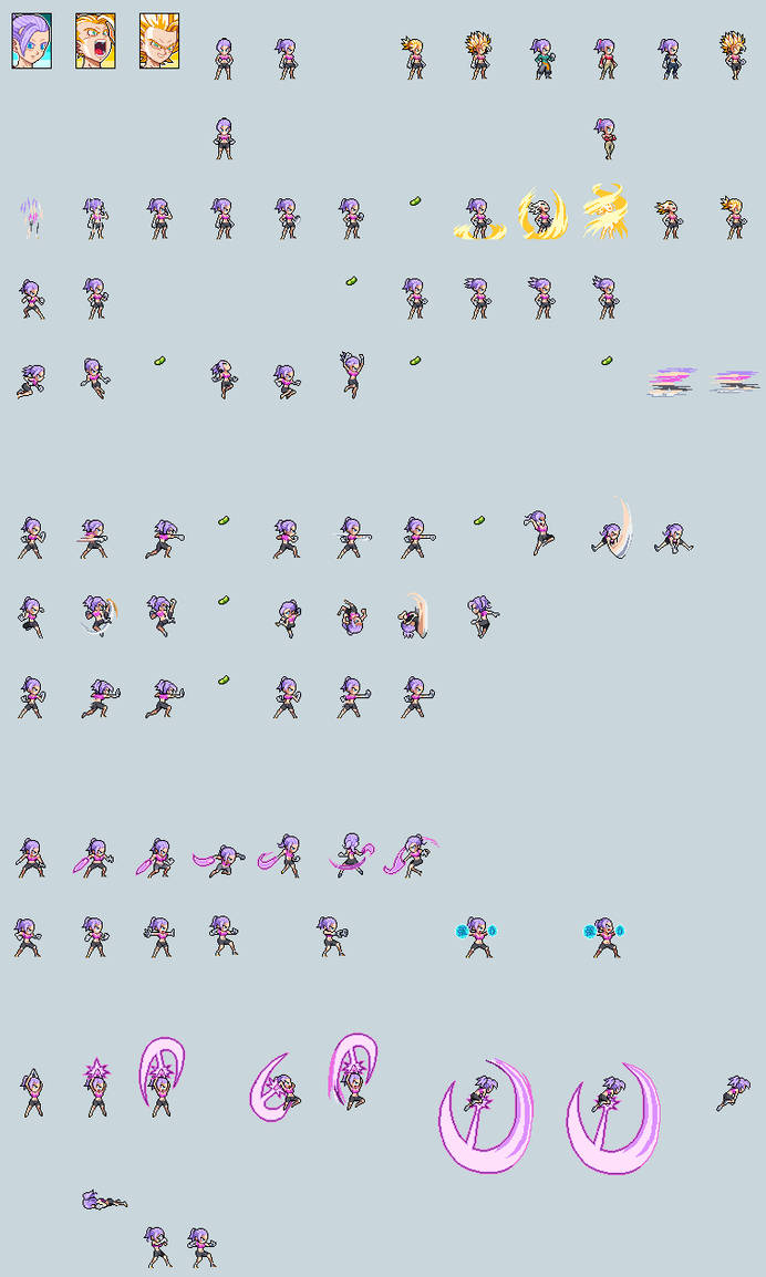Son Bra from DBM ULSW spritesheet by SonIsaki on DeviantArt Son Bra from DBM ULSW spritesheet by SonIsaki on DeviantArt