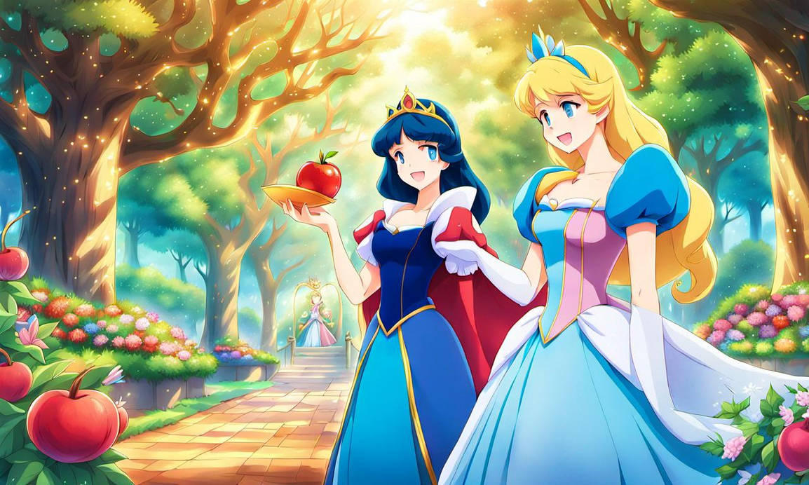 Dreamup Creation Snow White And Cinderella By Gumbit On Deviantart