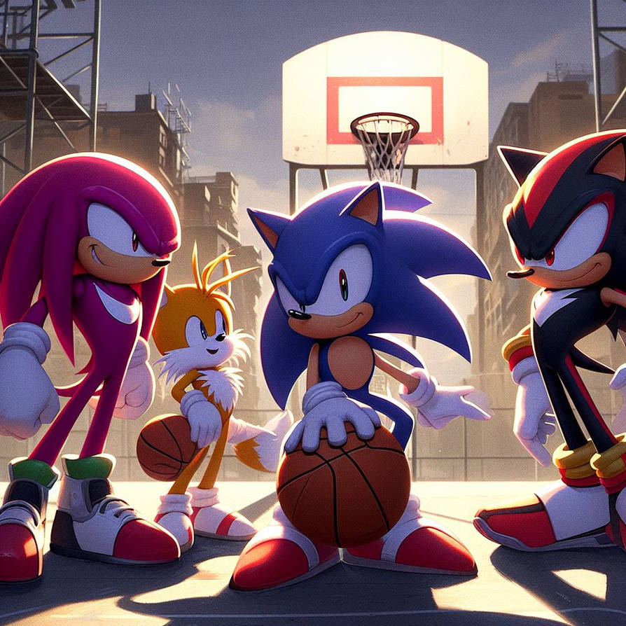 Sonic, Tails, Shadow and Knuckles by Gumbit on DeviantArt Sonic, Tails, Shadow and Knuckles by Gumbit on DeviantArt