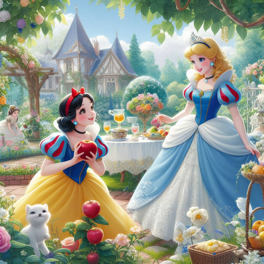 Cinderella And Snow White Besties By Gumbit On Deviantart