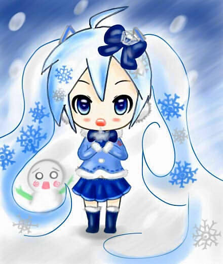 Kawaii Snow Miku 2012 By Pokkiu On Deviantart