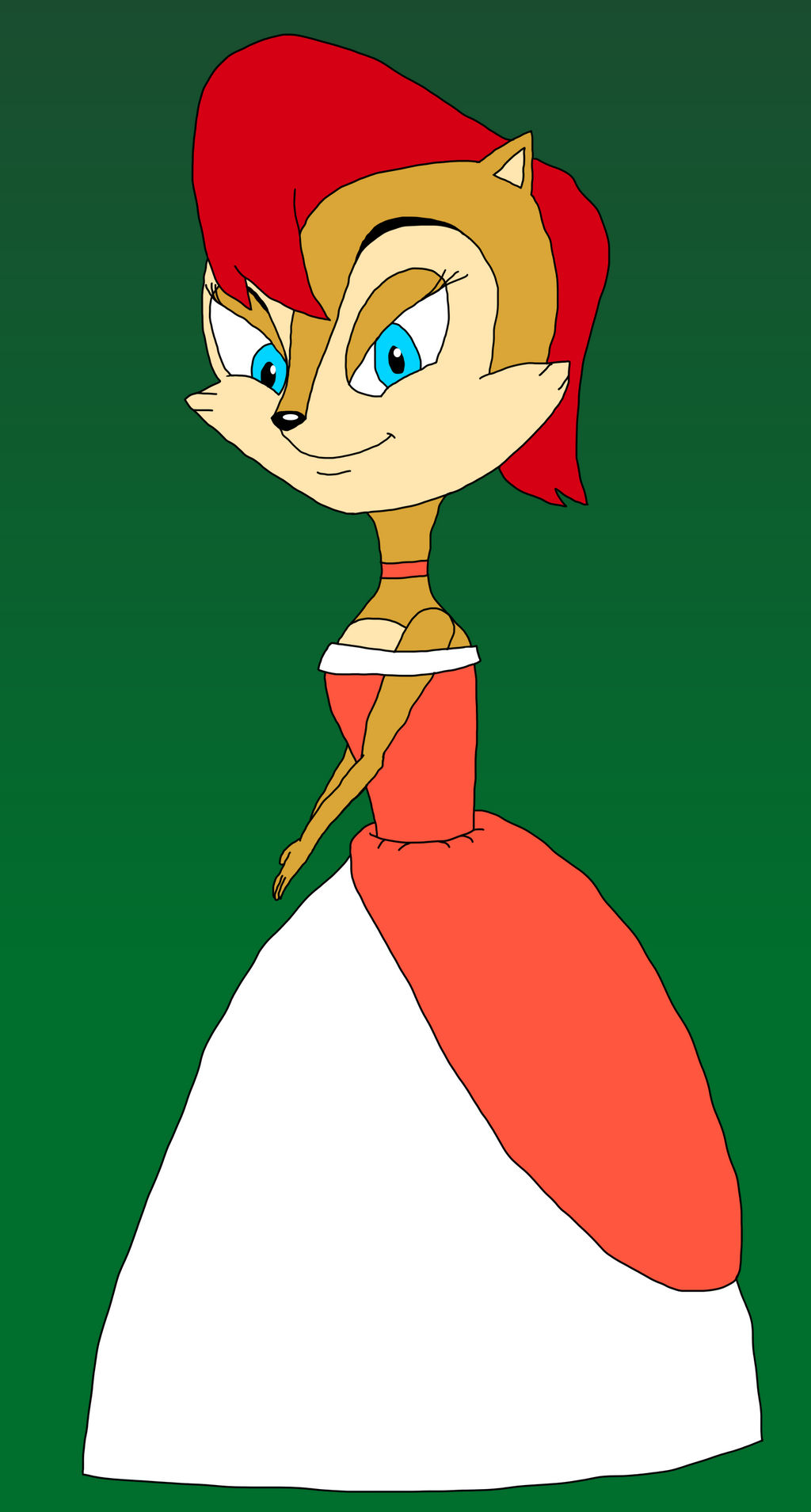 Sally Acorn Dress By Mammalmage On Deviantart