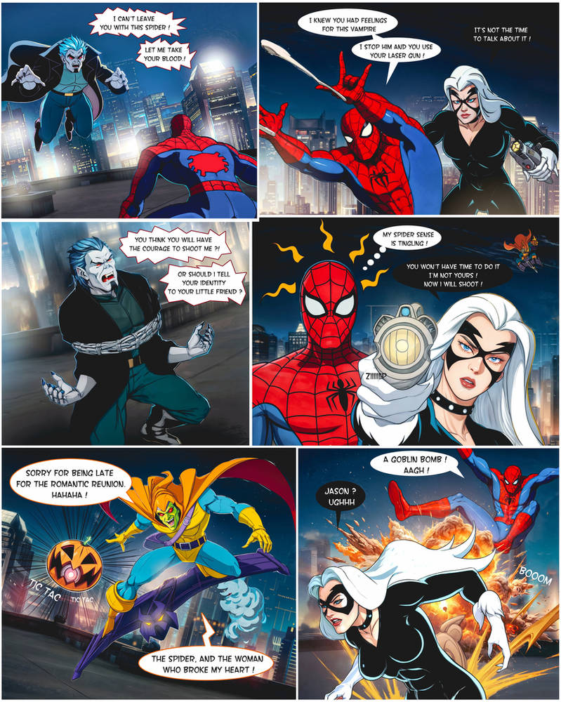 Spider Man X Black Cat Morbius Revenge Comics 4 By Spideyjosh Art On