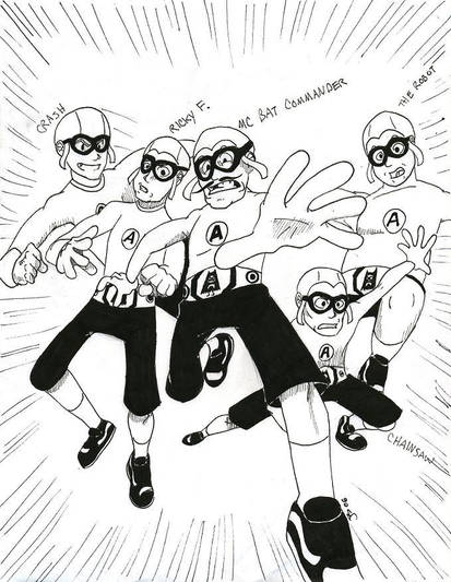 aquabats coloring pages