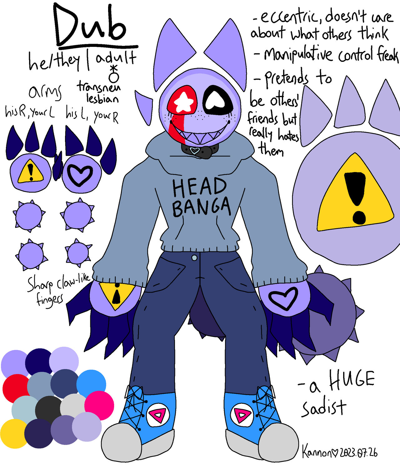 Dub Reference Sheet Jsab Oc By Daiyuoxide On Deviantart