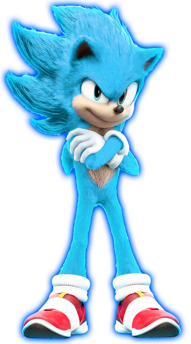Super Sonic Blue Sonic The Movie Speededit By Christian2099 On