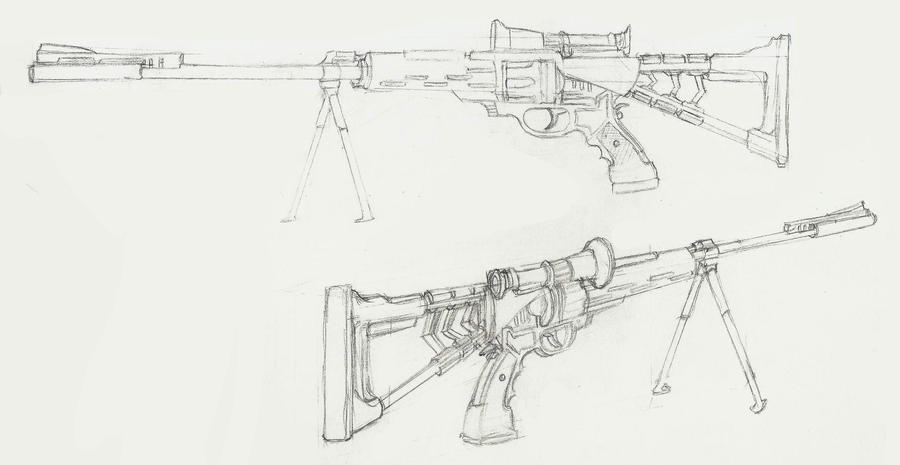 Revolving Sniper Rifle Concept By Zombiphone On Deviantart