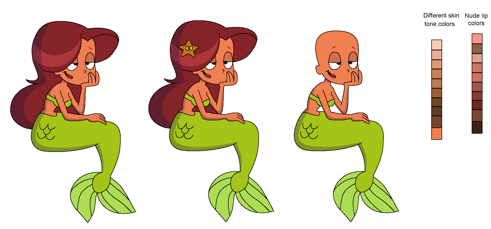 Zig And Sharko Marina The Mermaid Base 1 By Berryviolet On Deviantart