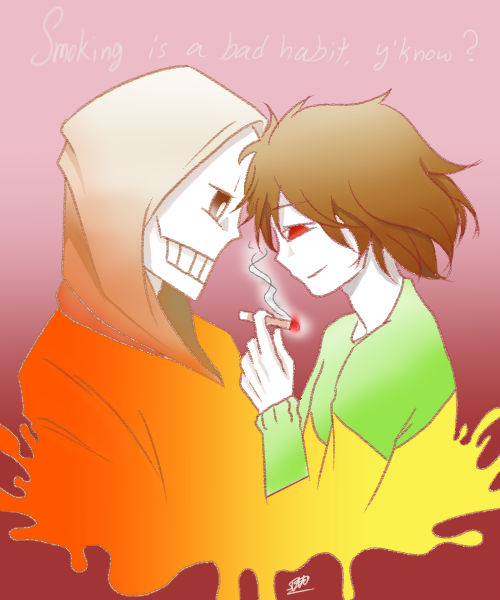 Underswap Papy X Chara By Silverstory11 On Deviantart