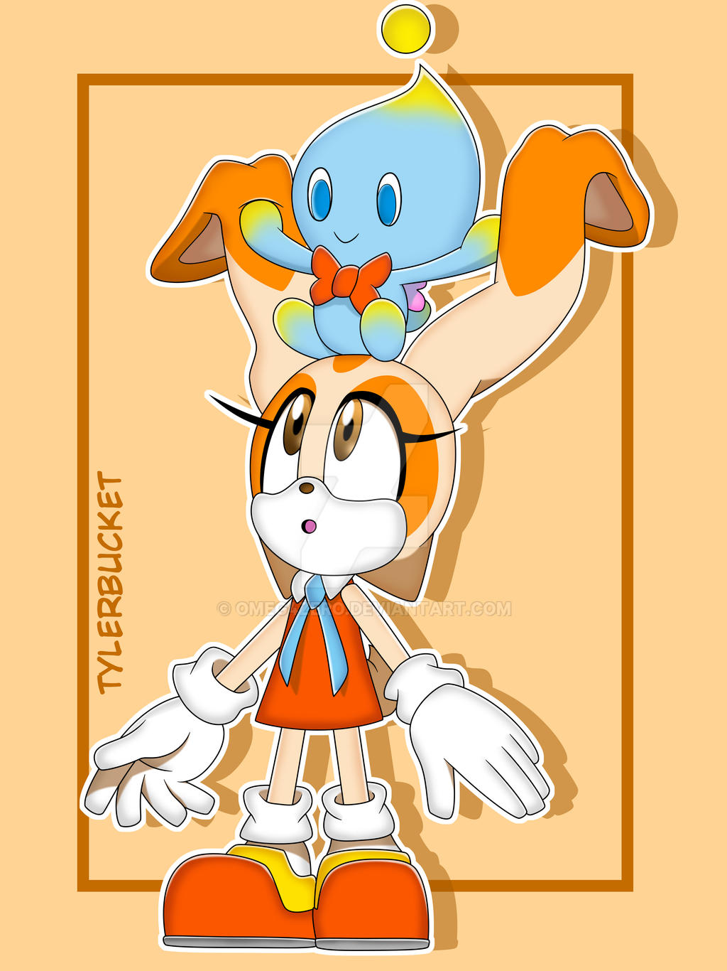 Cream The Rabbit And Cheese By Omeg4zero On Deviantart