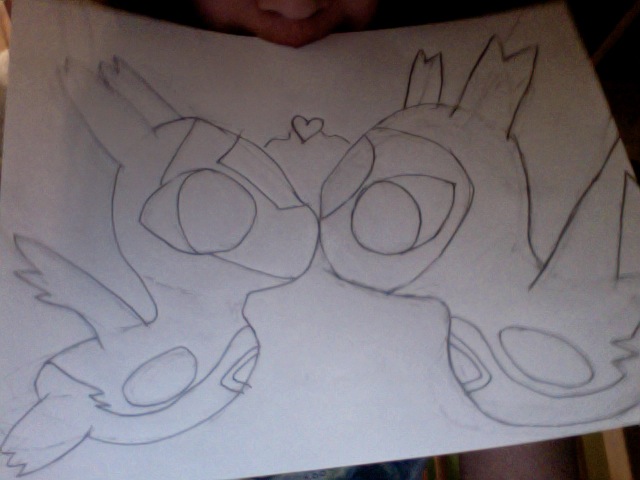 Latias And Latios Chibi Kiss Line Art By Lyrarainbow On Deviantart