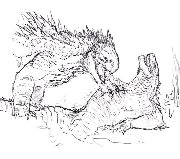 Shimu Derrotando A Godzilla By Nightslayer2022 On Deviantart