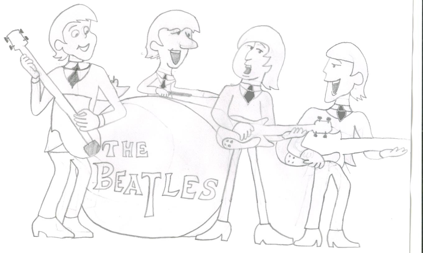 The Beatles Coloring Pages