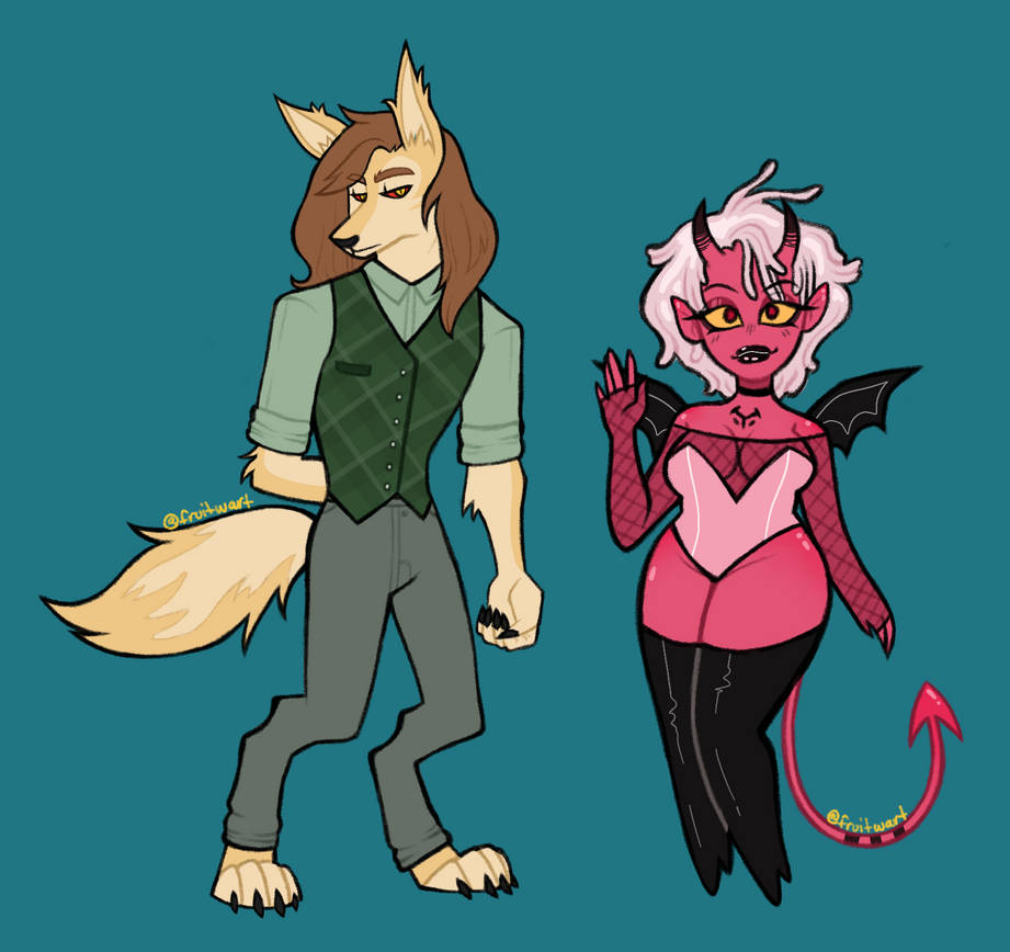 Hazbin Helluva Boss Ocs By Fruitwart On Deviantart