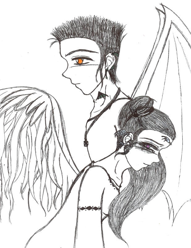 Dragon and Angel by OniNisou on DeviantArt