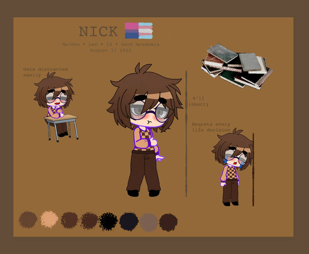 Nick reference sheet by wasabi-pringles on DeviantArt Nick reference sheet by wasabi-pringles on DeviantArt