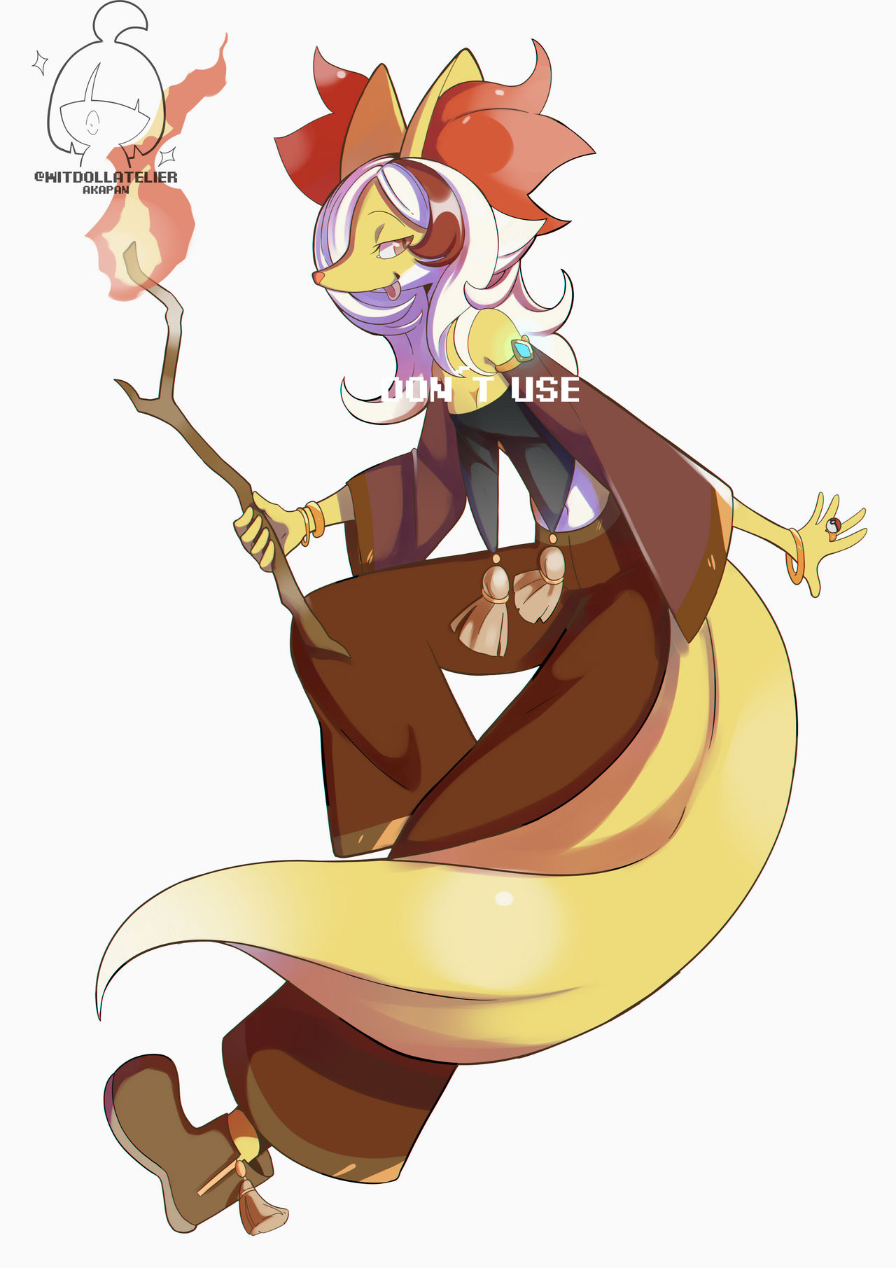 Delphox Witch Sold By Witchdollatelier On Deviantart