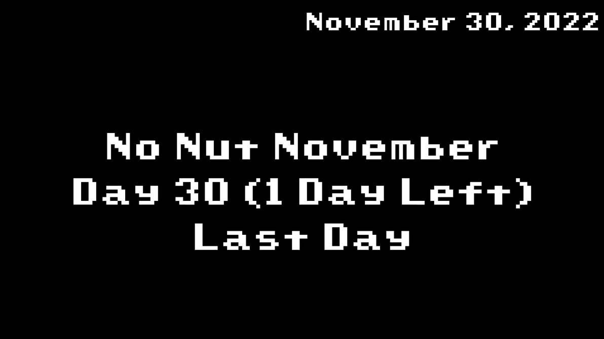 No Nut November 2022 Day 30 By Hammerbro101 On Deviantart