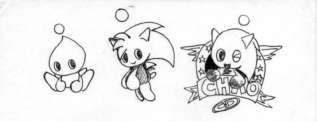 Chao Drawings Chao Cd And Normal By Reallyfaster On Deviantart