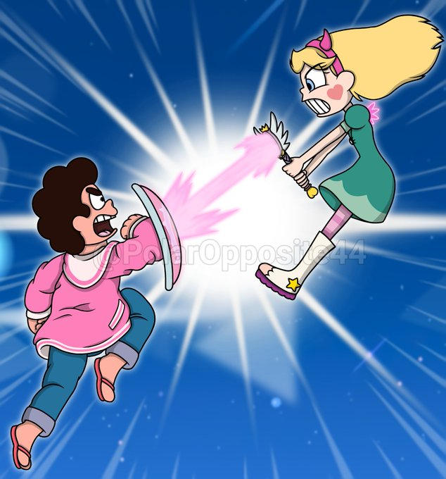 Star Butterfly vs Steven Universe by migmonster1979 on DeviantArt Star Butterfly vs Steven Universe by migmonster1979 on DeviantArt